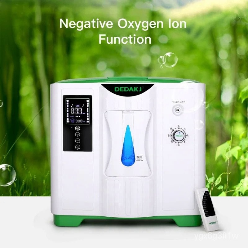Dedakj DE-2A Oxygen Machine 2-9L Home Care Oxygene Concentrator Low Operation Noise Air Purifier ...