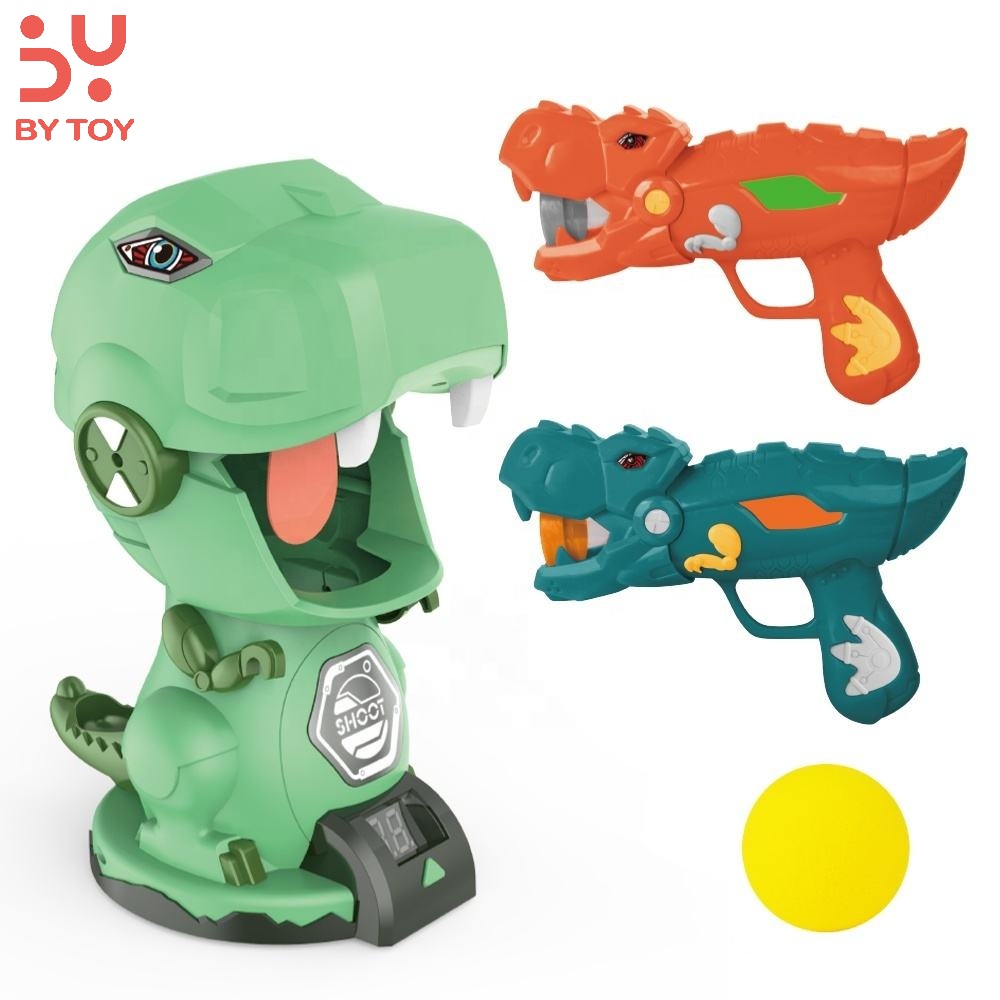 Dinosaur Soft Bullet Gun Air Pumping Ball Blaster Set 2pk Foam Ball ...