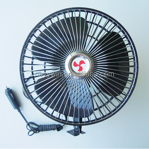 8 blades cooling bus fan 12v 24v Car Fan 12V with clip optional ...