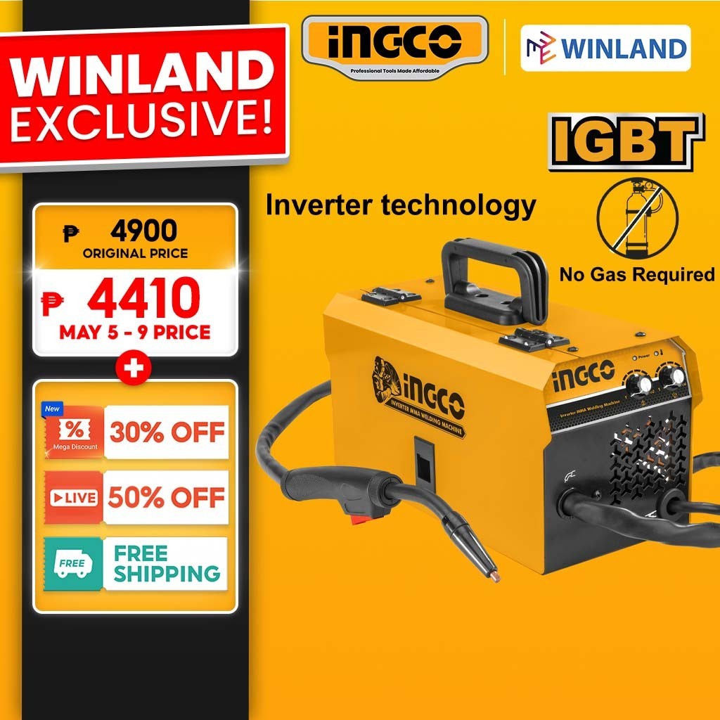Ingco by Winland MIGWELD Gasless MIG Inverter Welding Machine Flux Wire ...