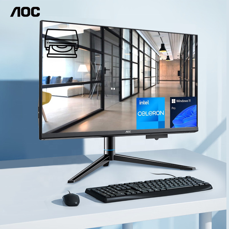 ODM 24" AOC Desktop Computer Set All-in-one PC DDR4 8GB 16GB 32GB RAM ...