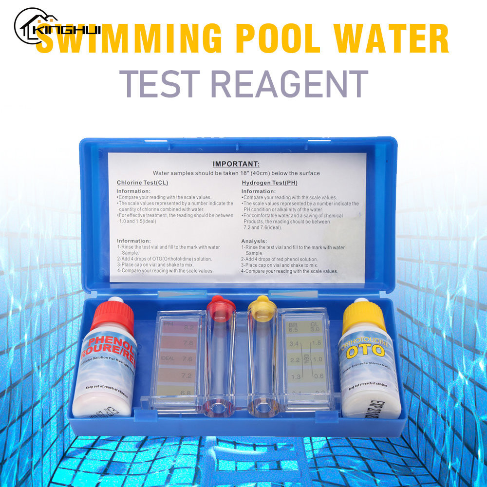 PH Chlorine Water Test Kit Tester Hydrotool Testing Kit Swimming Pool ...