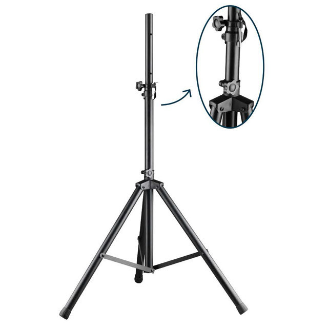 VST-09 Super Quality Black floor stand tripod speaker stand Height Adjustable | Shopee Philippines