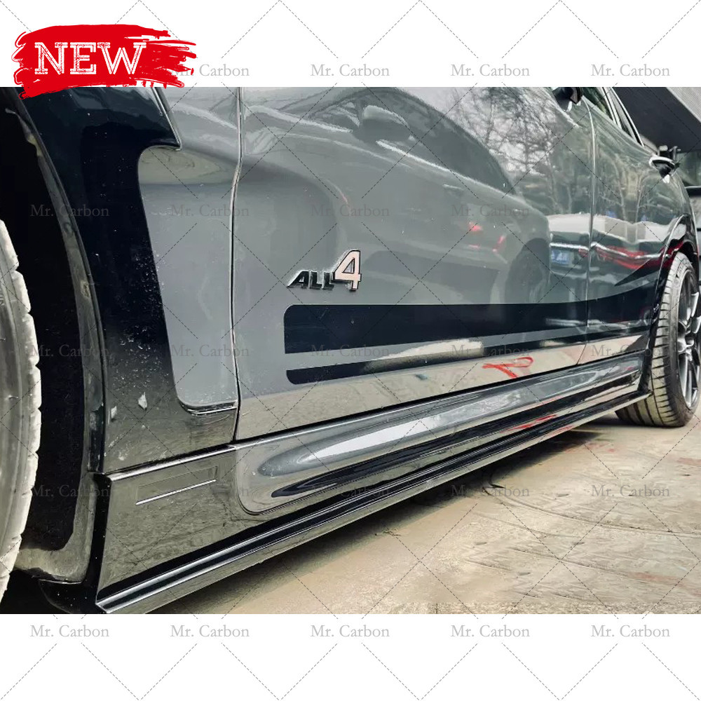 ⓞFOR MINI F54 CLUBMAN COOPER S/JCW DUELL CARBON FIBER GLASS SIDE SKIRT ...