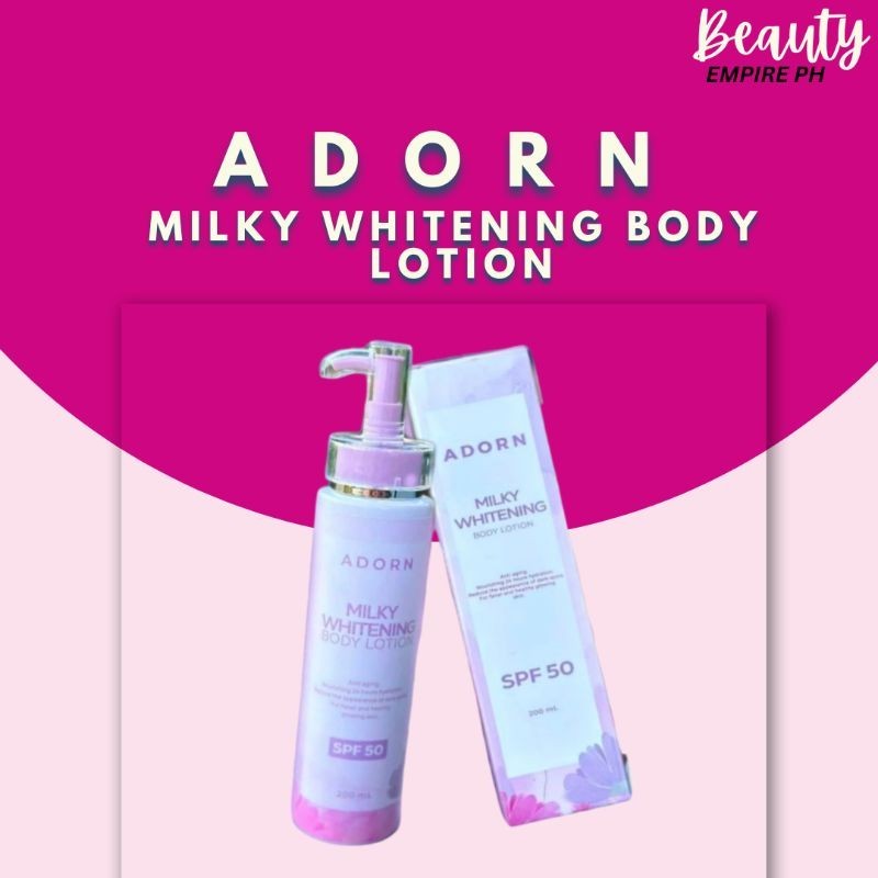 ADORN Milky Whitening Body Lotion Moisturizing Anti Aging Skincare ...
