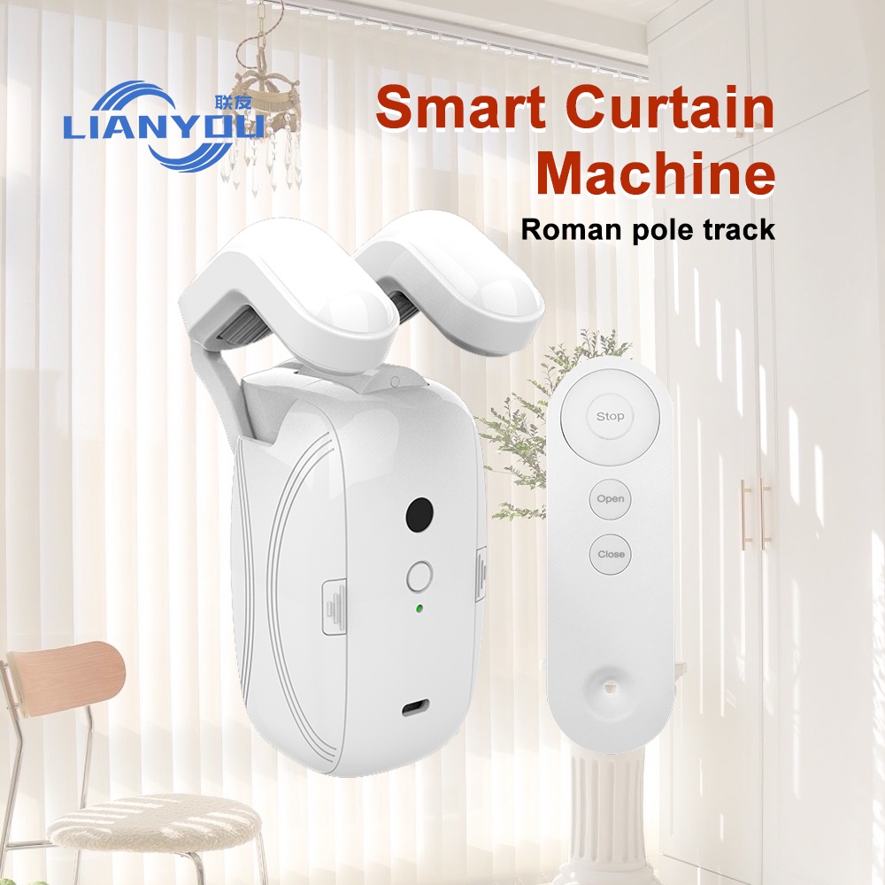 Tuya WIFI Smart Curtain Motor Battery Powered Automatic Curtain Opener ...