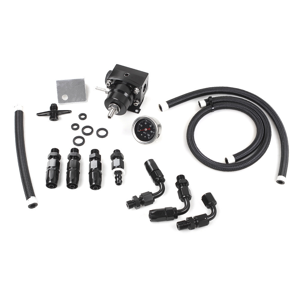 Adjustable Fuel Line System Kit with An6 Fitting Fuel Rail Manifold ...