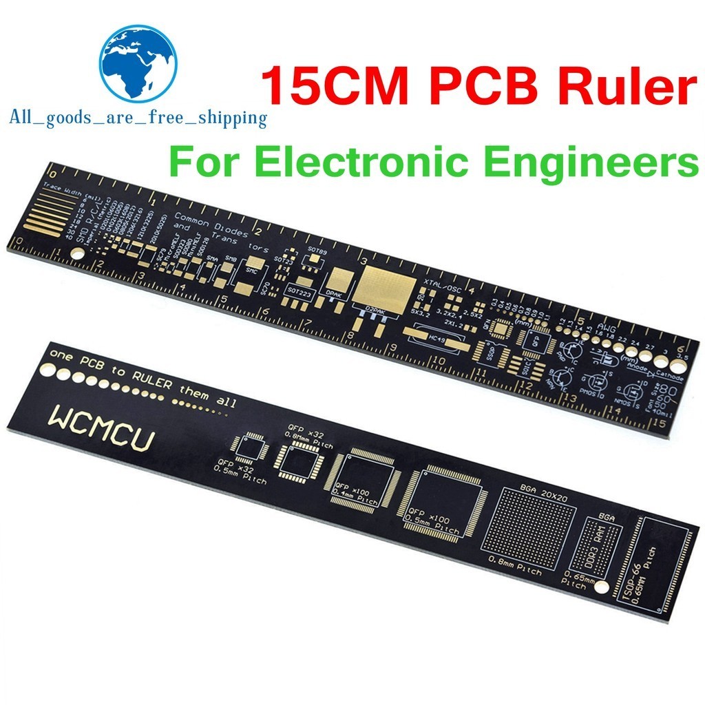 TZT PCB Ruler For Electronic Engineers For Geeks Makers For Arduino Fans PCB Reference Ruler PCB ...