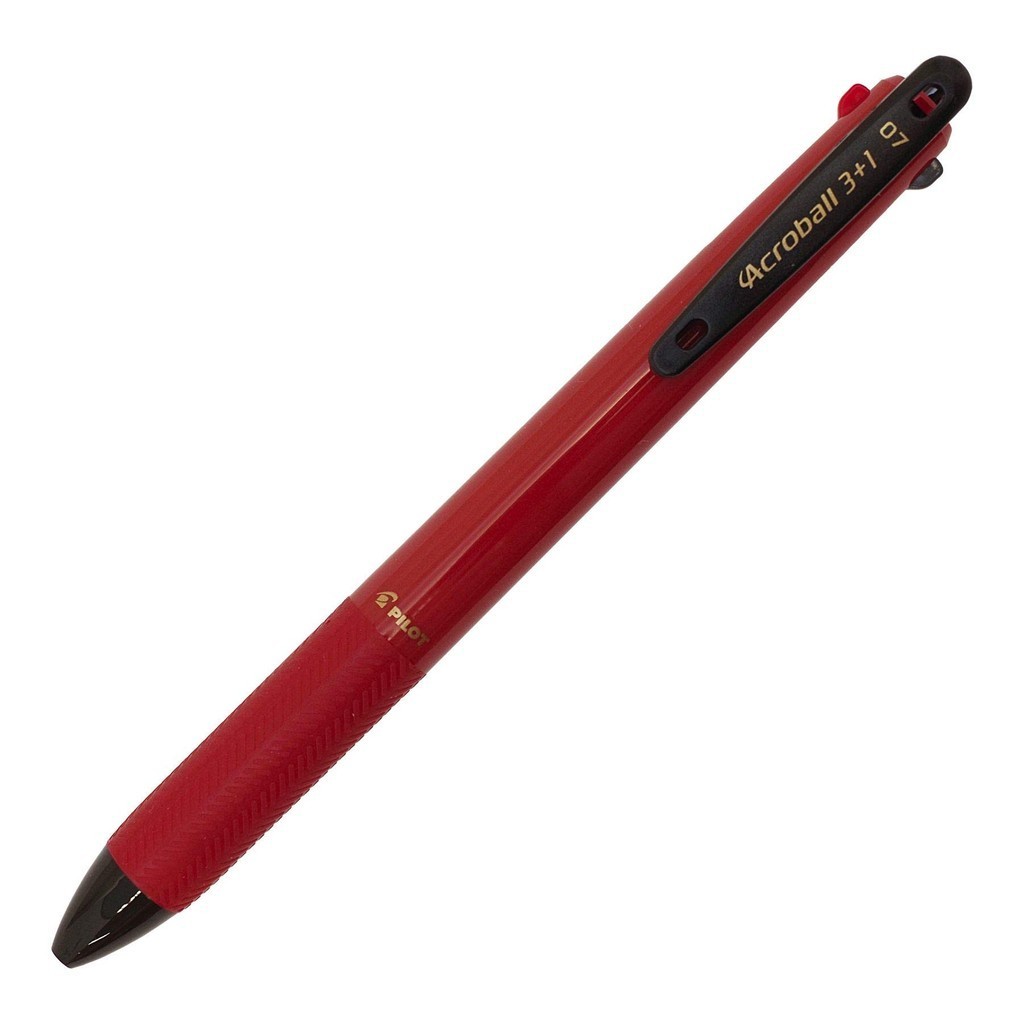 Pilot Multi-Function Pen Acroball 3+1 3 Color Ballpoint Pen (Black, Red ...