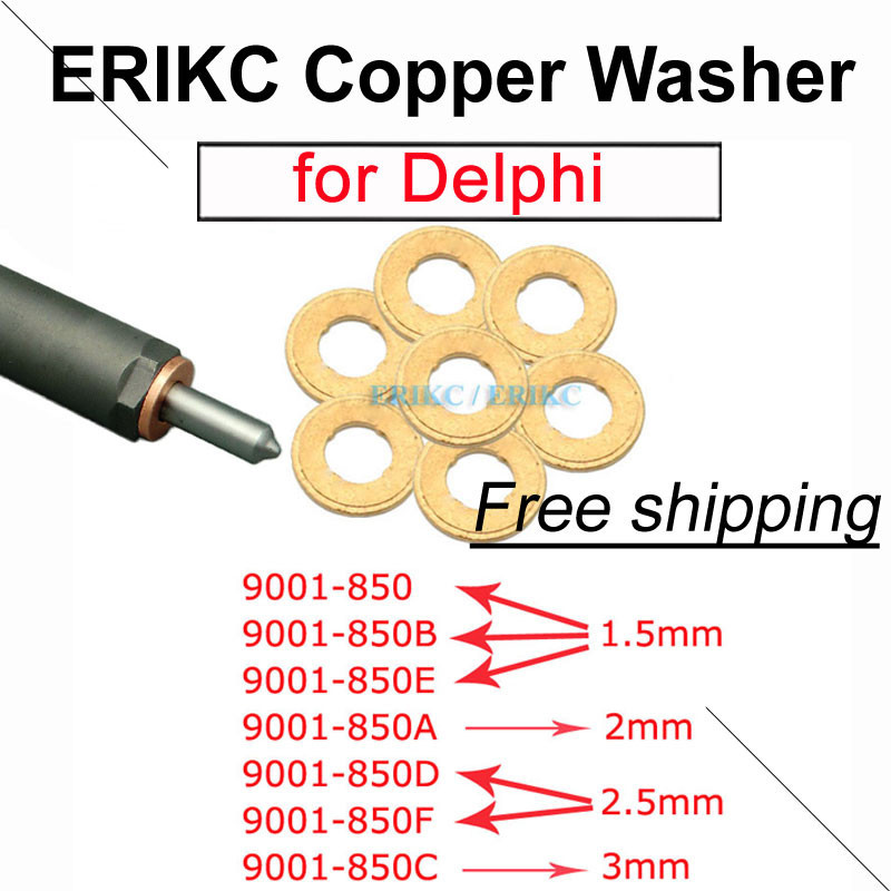 9001-850 9001-850B 9001-850E for Delphi Injector Copper Washer Shims ...