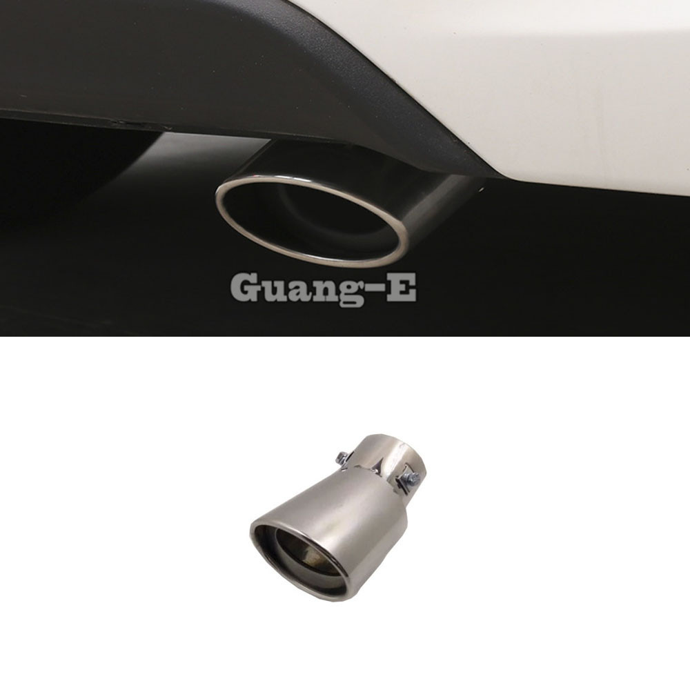 ♡Car Cover Muffler Exterior End Pipe Outlet Stainless Steel Exhaust Tip ...