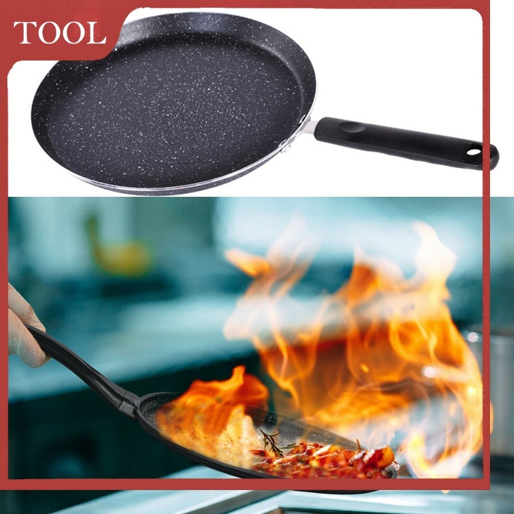 betterlife3.ph⚡ 1pc Frying pan black round metal Non-Stick Crepe ...