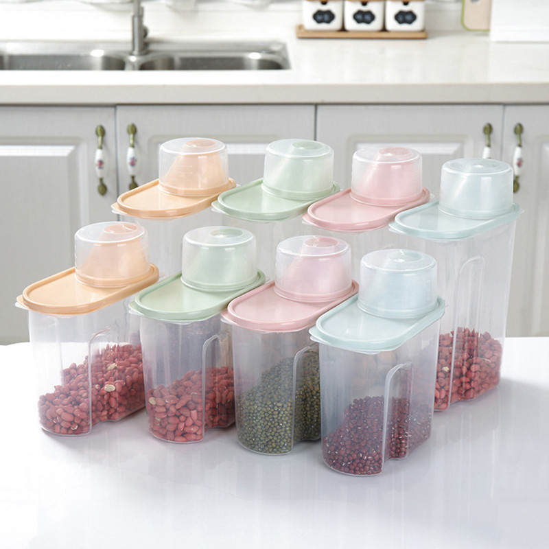 1.9L/2.5L Kitchen Storage Box Sealing Food Storage Jar Container ...