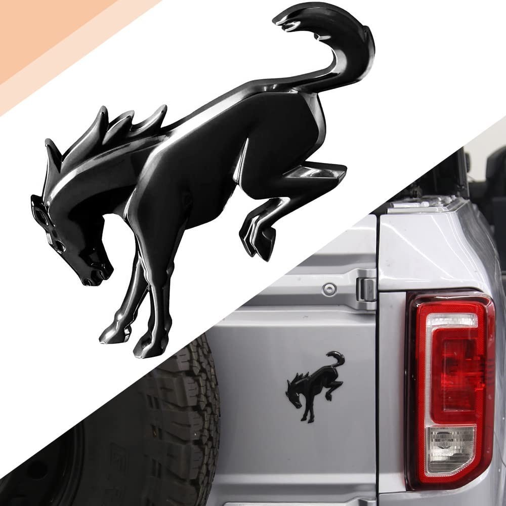 ~3D Emblem Decals Stickers Vinyl Rear Emblem Black ABS Tailgate ...