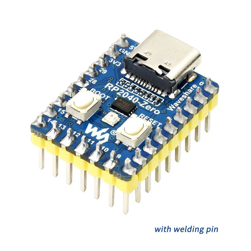 Raspberry Pi Rp2040 Zero Microcontroller Dual Core Arm Cortex M0 Processor 29 Gpio Pins Pico