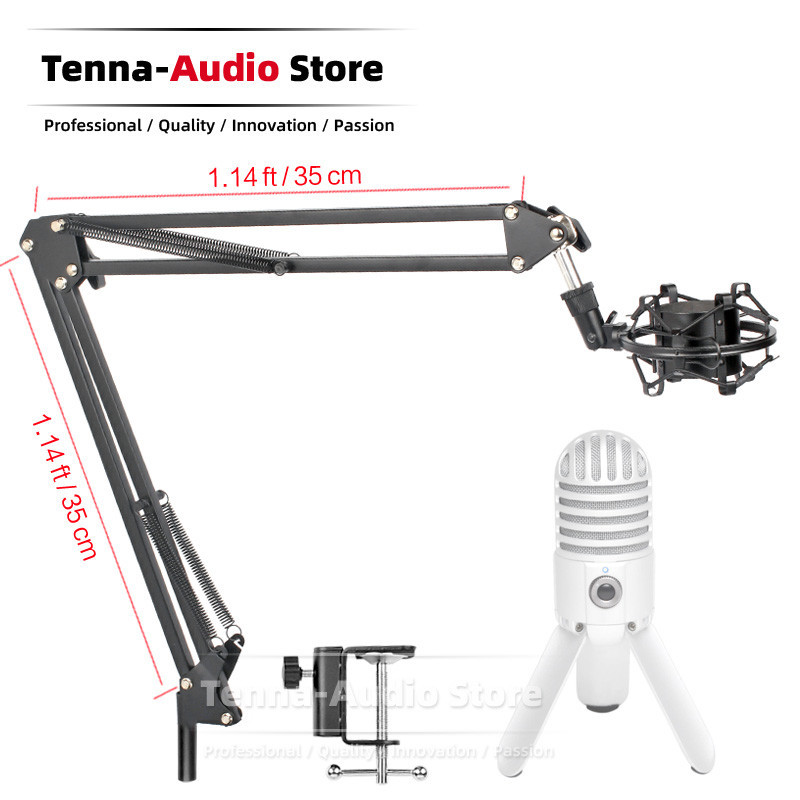 ♞For SAMSON Meteor USB Mic Desktop Scissor Boom Arm Microphone ...