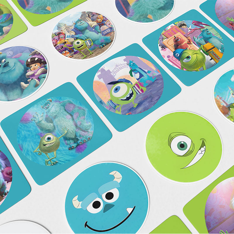 웃Disney Cartoon Monsters Inc Stickers for Toy Luggage Laptop Ipad ...