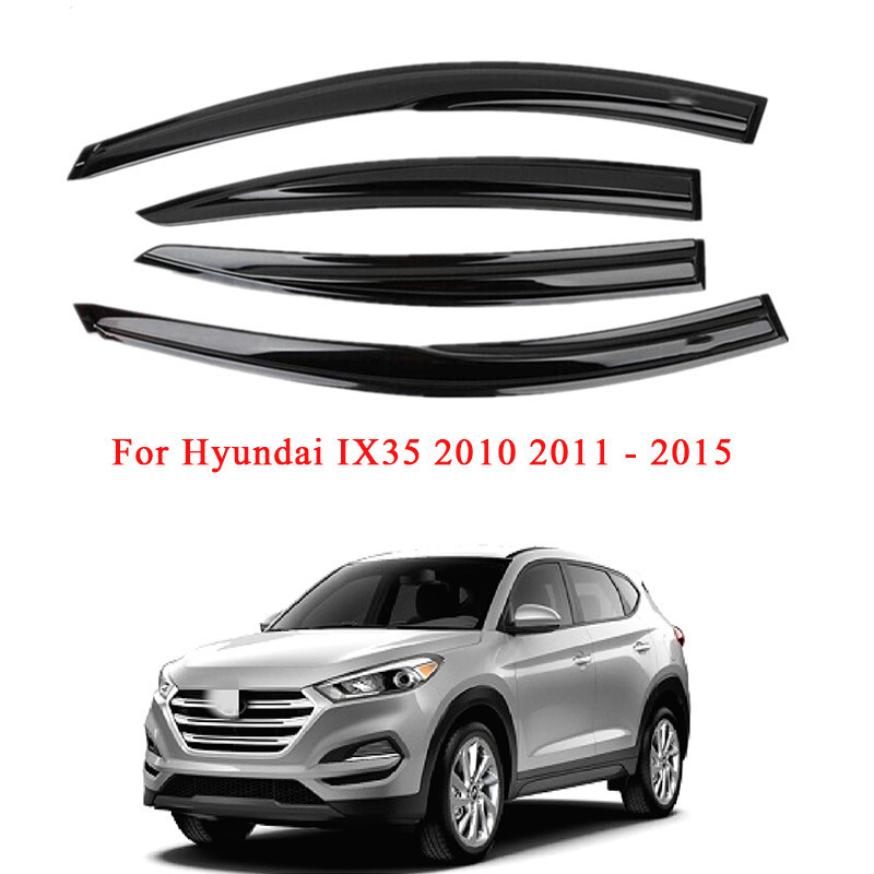 ♀Car Window Visor Awning Shelter Rain Smoke Water Guard Deflector ...