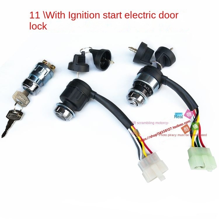 ♥5Line Electric Door Lock Ignition Lock For Pit Dirt Bike XR CRF KLX ...