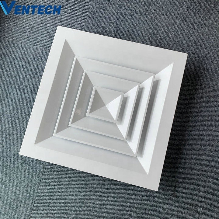 HVAC Ventilation System 4 Way Square Air Grille Exhaust Air Square ...