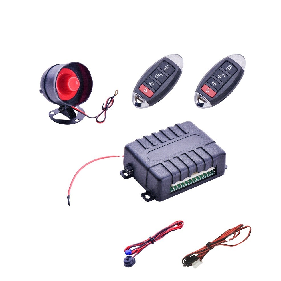 Car alarm security system with remote control engine start/stop system ...