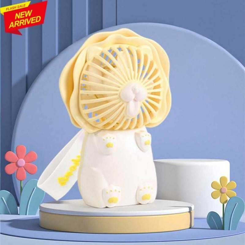 Handheld Small Fan Cartoon There Are Three Wind Modes Portable Can Be ...