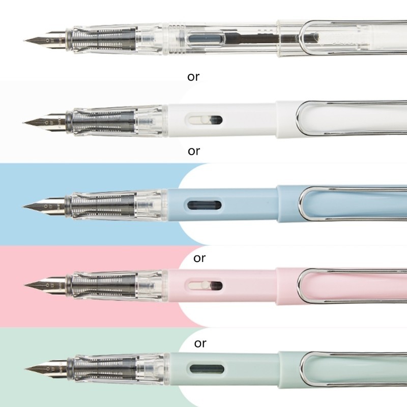 Student Fountain Pen Replacable Ink Calligraphy Pen Set EF 0.38mm ...
