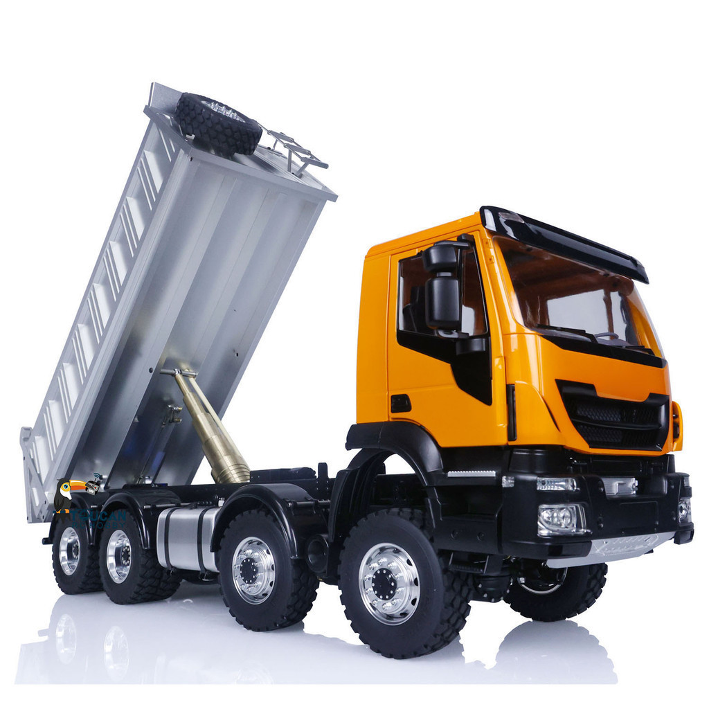 【LESU 8X8 RC Hydraulic Dump Truck 1/14 Remote Control Tipper Dumper ...