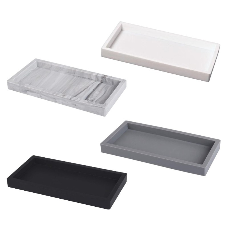 ☬Stylish Silicone Tray Soap Dispenser Jewelry Display Tray Perfumes ...