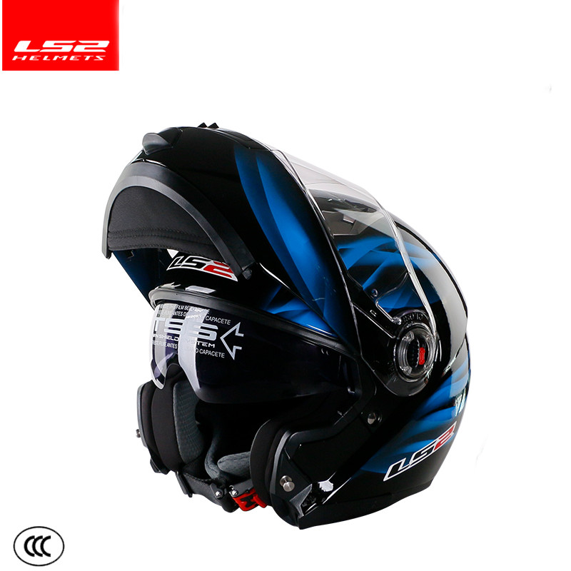 Original LS2 FF370 Flip Up Motorcycle Helmet Modular Man Women With ...