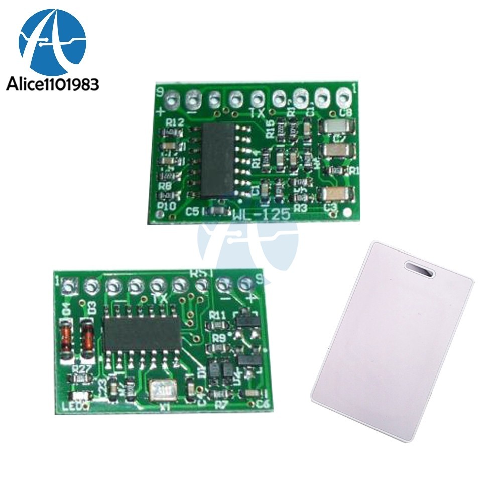 125k Id Card RFID Reader IoT Module RF Low Frequency Serial 9600 TTL Level Board For Arduino ...
