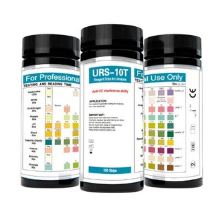Complete 10-in-1 Urine Test Strips 100ct Urinalysis Dip-Stick Testing ...
