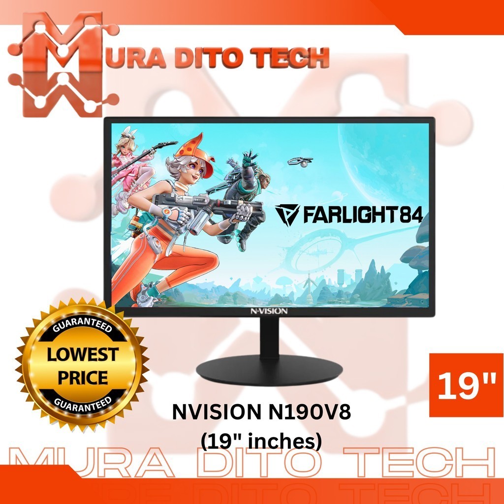 Nvision 19 inch LED Monitor 60hz PC computer | Shopee Philippines