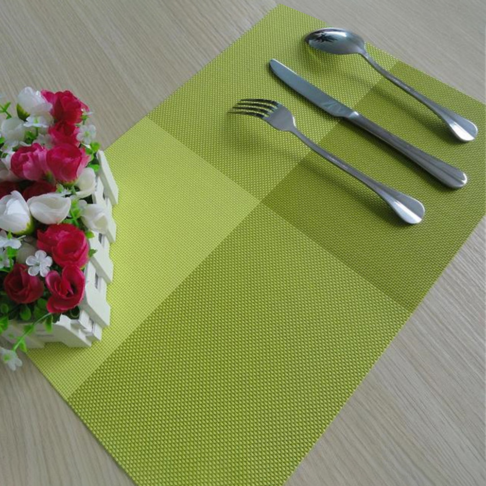 ☯Dining Mat Waterproof Modern 30x45.5cm Pvc Kitchen Accessories Plate ...