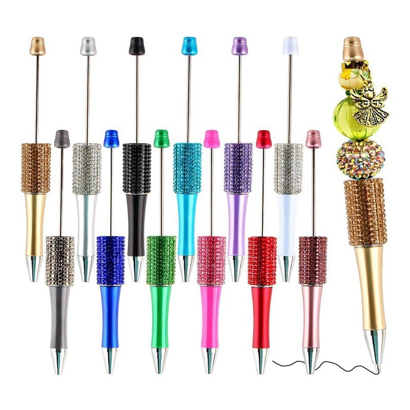 ☃20Pcs Diamond Beaded Pen DIY Pens Wedding Party Souvenirs For Guests ...
