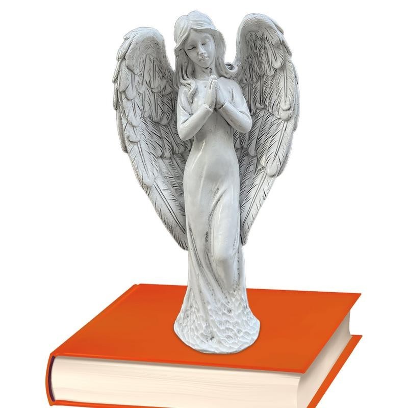 ⚖Garden Resin Angel Holy Figurine Desk Angel With Wings Outdoor Statues ...