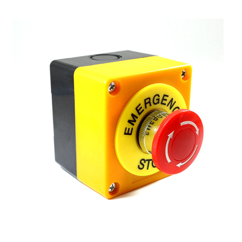 유22mm Emergency Stop Push Button Switch With Box 1 NO 1 NC 10A 660v ...