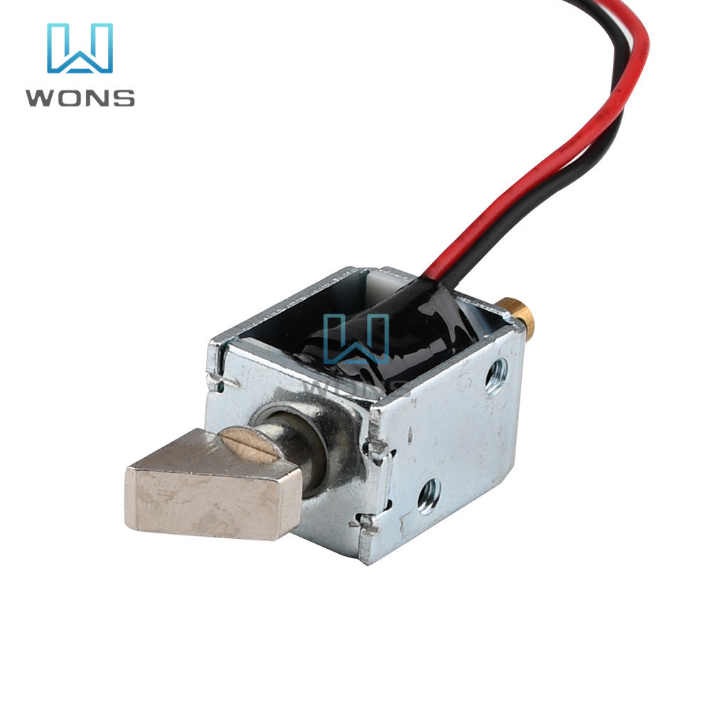 DC 12V 0.4A Electric Magnetic Cabinet Bolt Push-Pull Lock Release ...