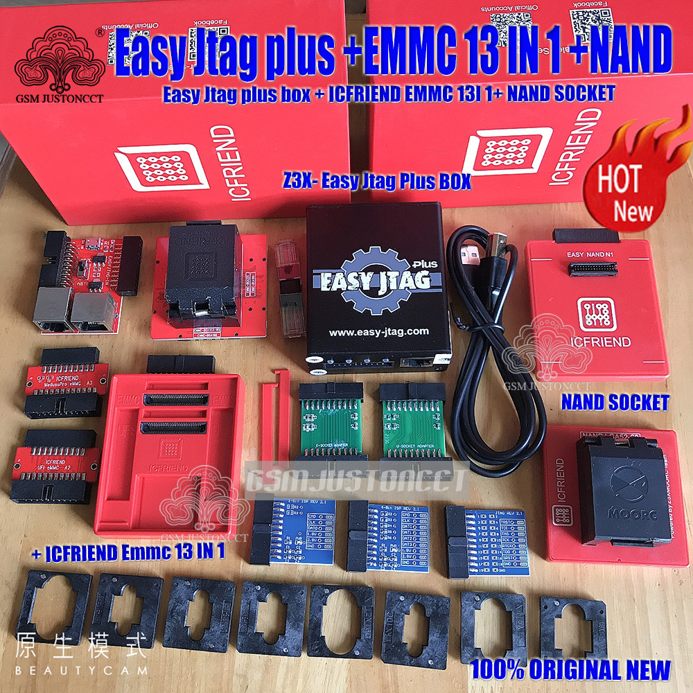 2024 Original New Easy Jtag Plus Box + Icfrend Emmc 13 in 1 + Nand ...