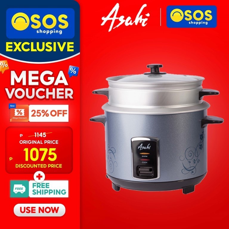 ASAHI ORIGINAL Electric Rice Cooker with Steamer RC-31 •OSOS• | Shopee ...