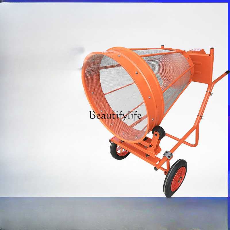 Electric Small Hand Push Sand Sieving Machine Drum Cylinder Building ...