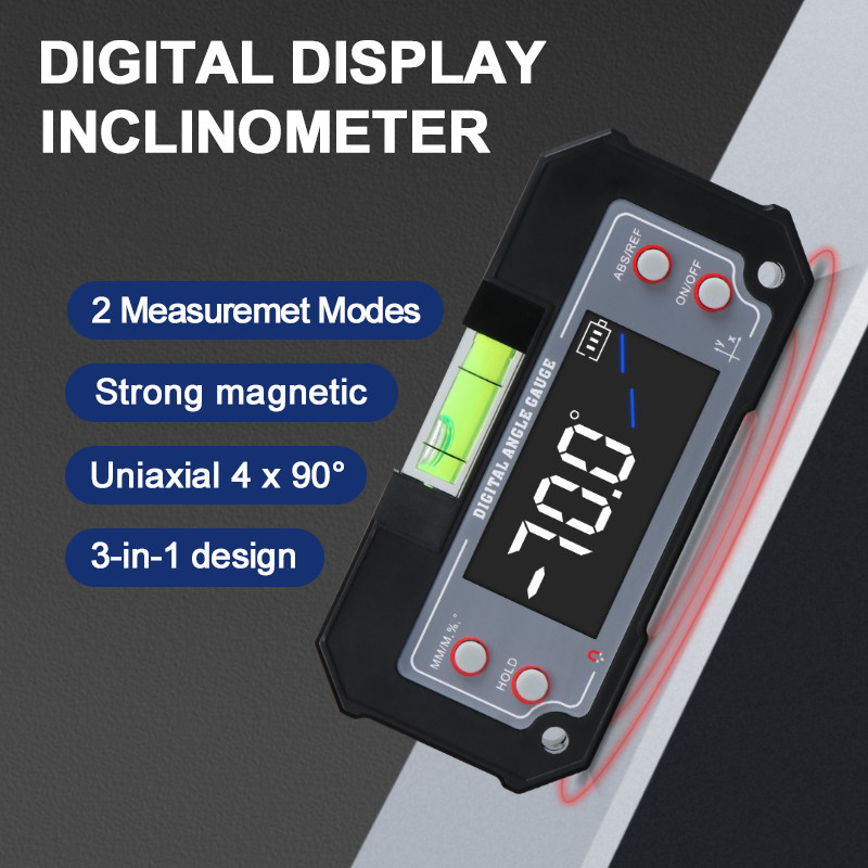 Digital Angle Gauge Liquid Leveler Finder Woodworking Sawblade ...