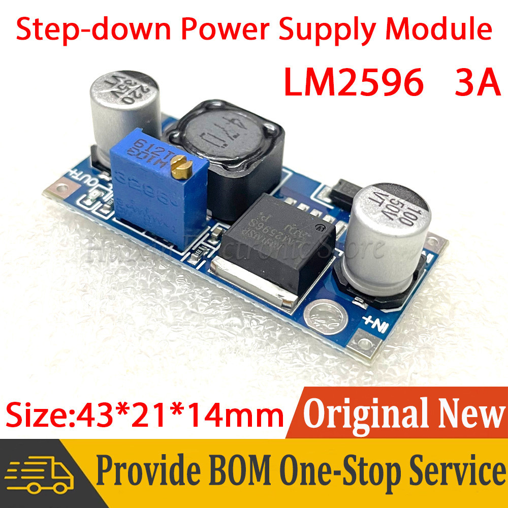 유LM2596 DC-DC Step-down Power Supply Module 3A Adjustable Step-down Module LM2596S Voltage ...