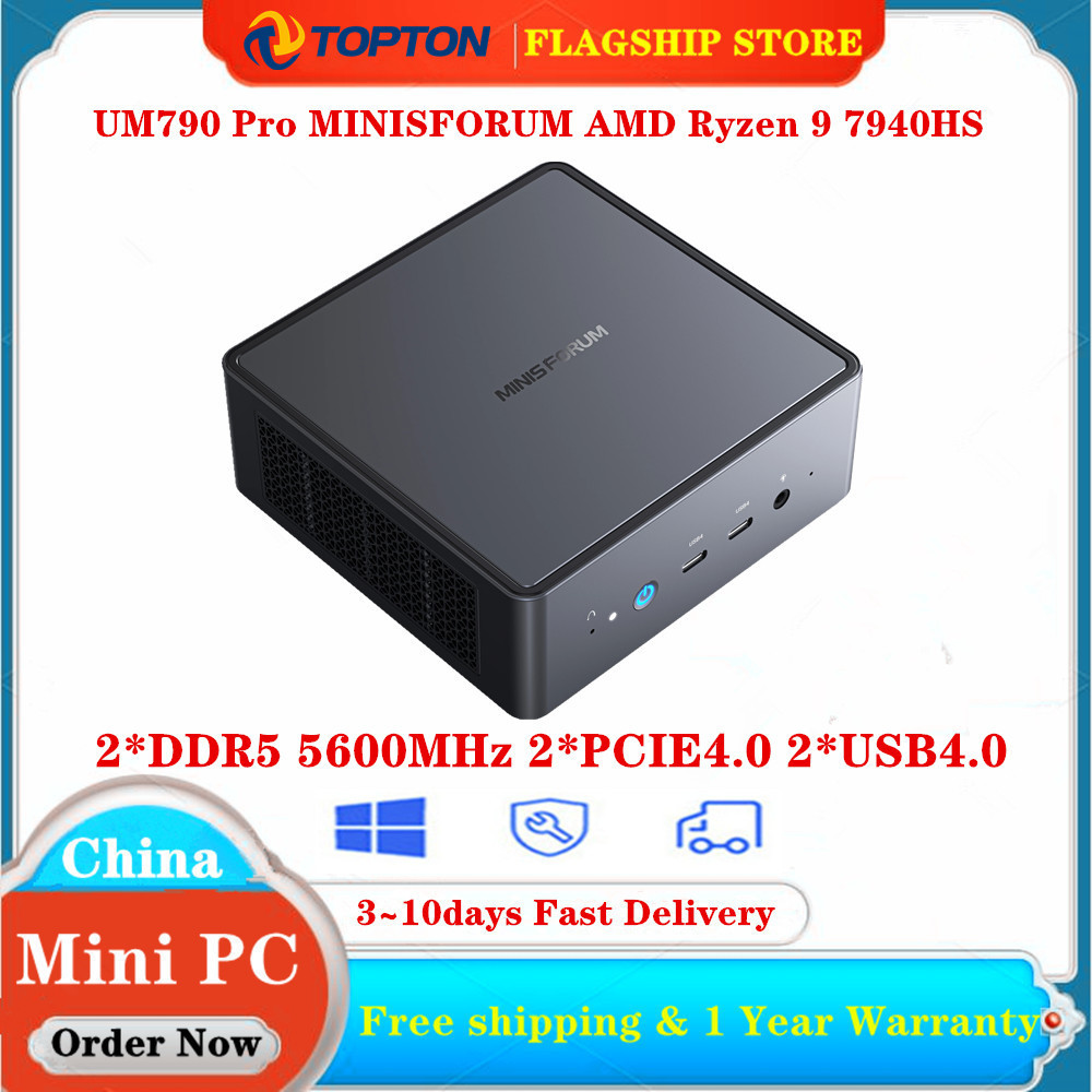 UM790 UM780 Pro XTX MINISFORUM AMD Mini PC Gamer Ryzen 9 7940HS 7840HS ...