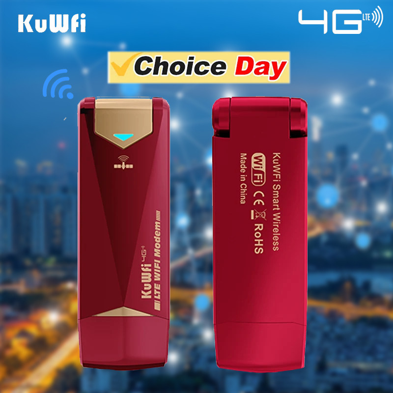 ♠KuWfi 4G Mobile Router 150Mbps USB Dongle 2.4GHz Wifi Router with SIM ...