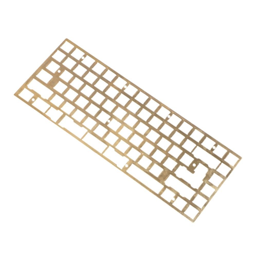 ☼YMDK YMD75 KBD75 V1 V2 Brush Finish Sand Blast Brass Plate For KBD75 ...