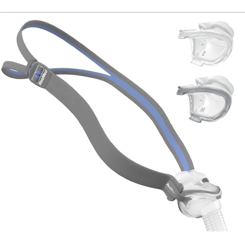 NLK5 Resmed AirFit P10 Nasal Pillow Including Extension Tube, Headband ...
