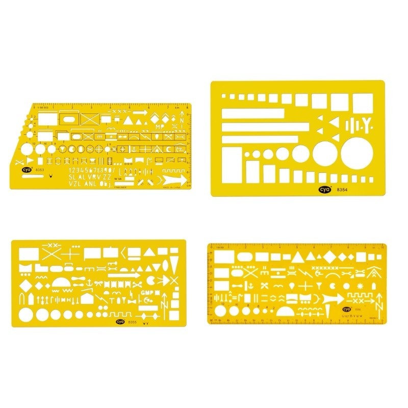 ⚡Standard Graph Template Stencil with Marking Symbols for Drawing and ...