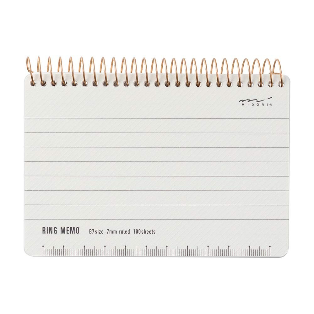 DESIGNPHIL Midori Memo Ring Memo B7 Basic White 19055006 【Direct From ...