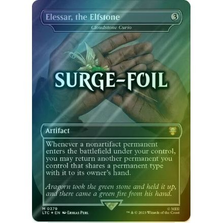 Pr0xy Card - Cloudstone Curio (Elessar, the Elfstone Surge Foil ...